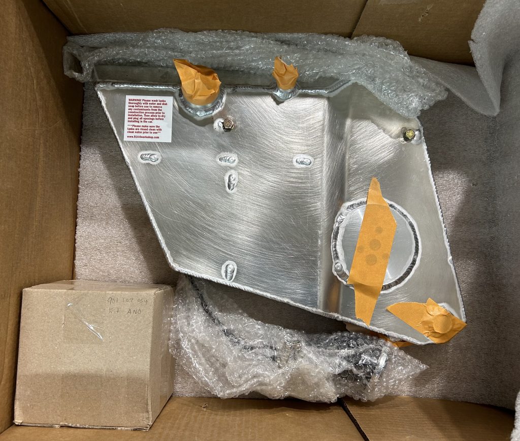 Oil tank, filler neck, filter console package – 914-6 Werkshop